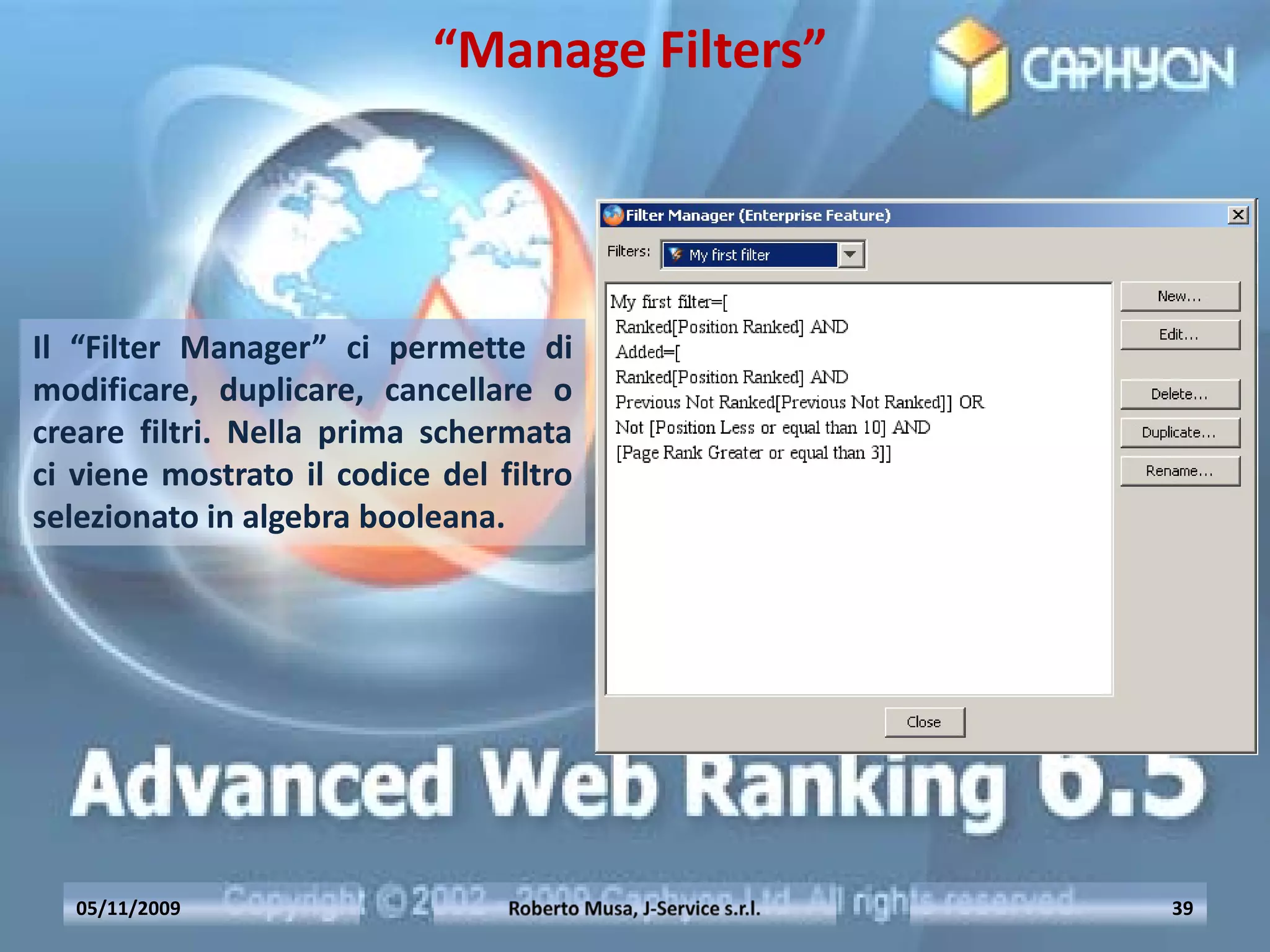 Presentazione Awr 6.5 Build 2 | PPT