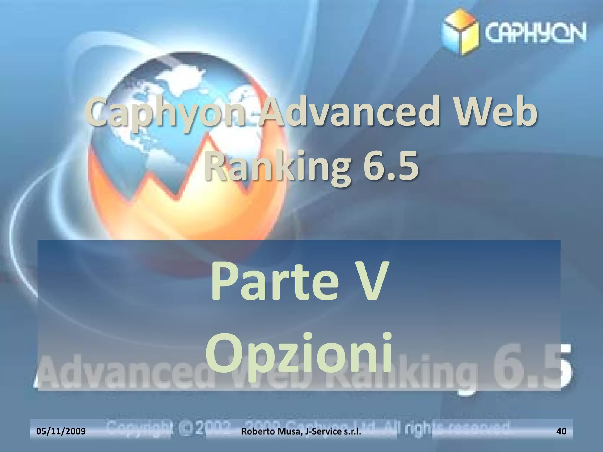 Presentazione Awr 6.5 Build 2 | PPT