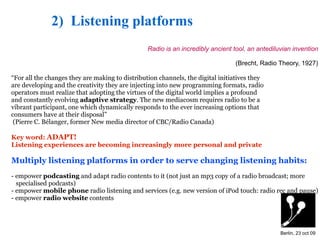 Brecht Radio Theory revisited An imaginary Brechtian road map for a 2.0 ...