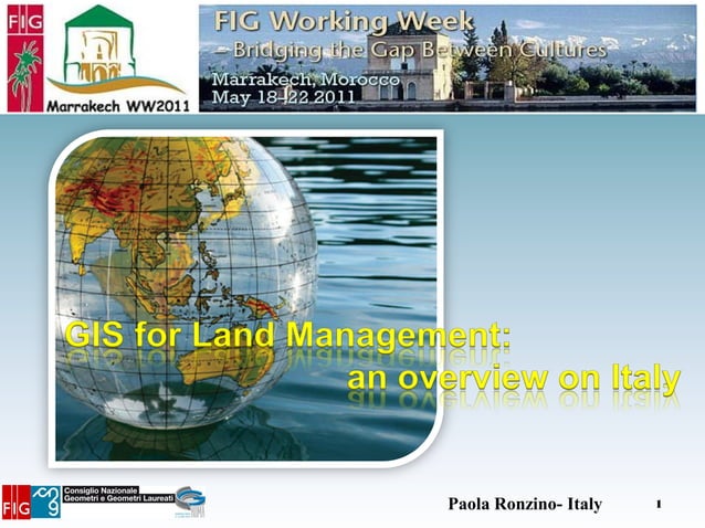 GIS for Land Management: an overview on Italy | PPT