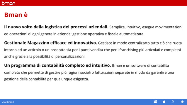 Presentazione bman | PPT