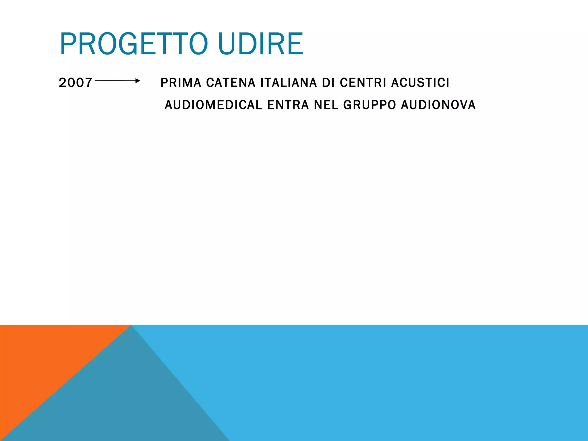 Presentazione Turchi Progetto Udire per BNI | PPT