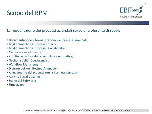 Presentazione BPM | PPTX | Business | Business and Finance