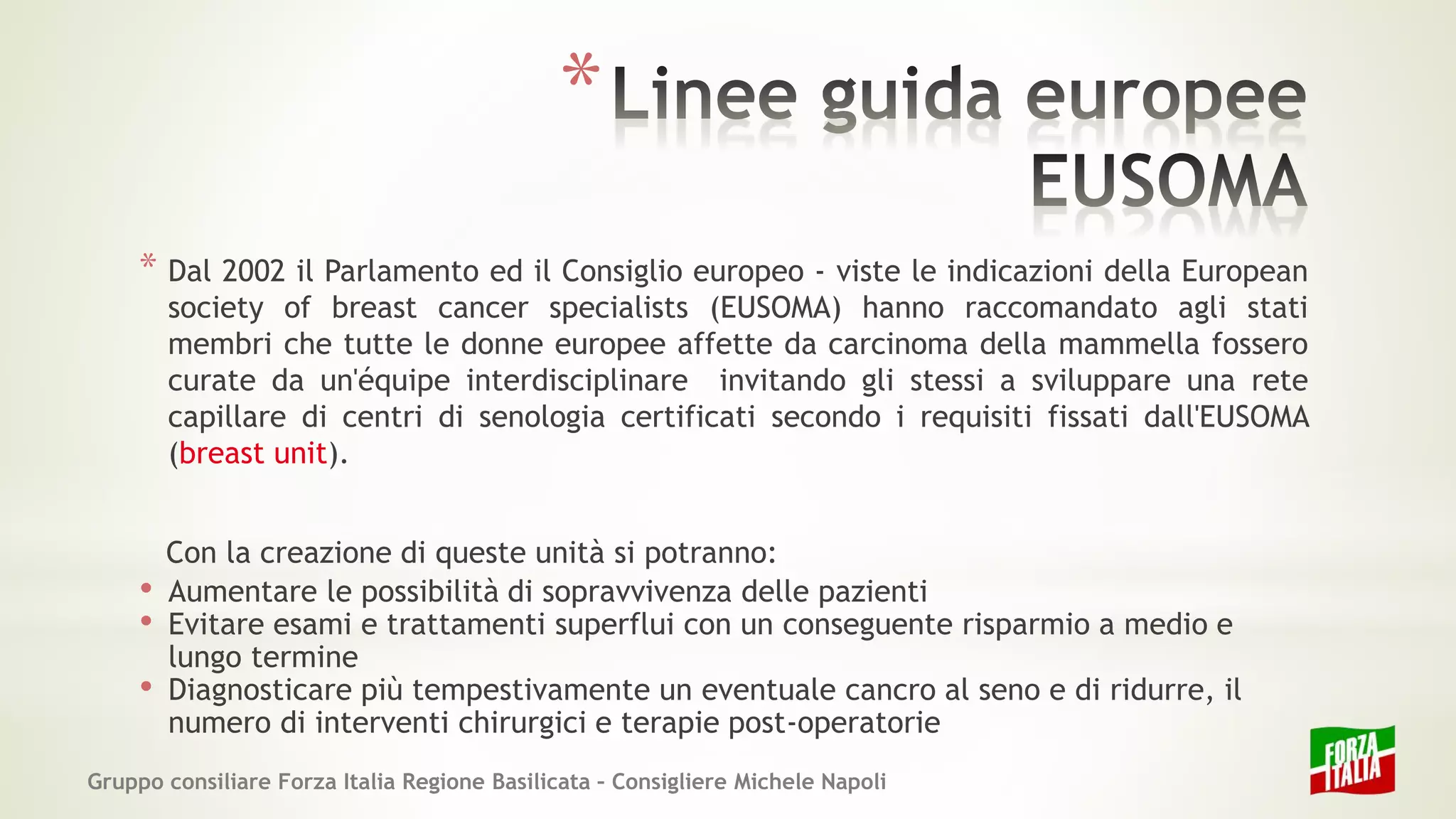 Presentazione breast unit | PPTX