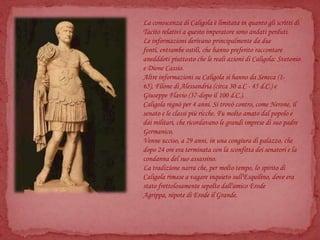 Presentazione caligola | PPTX