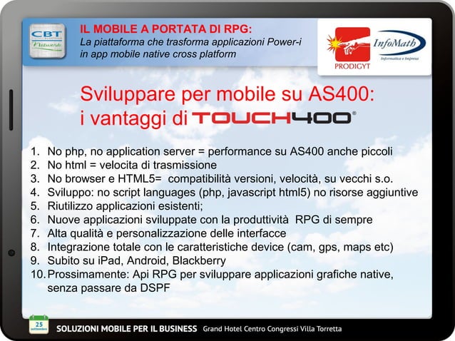 Presentazione Evento CBT "Soluzioni Mobile per il Business" | PPT