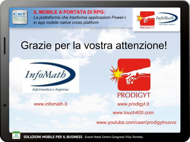 Presentazione Evento CBT "Soluzioni Mobile per il Business" | PPT