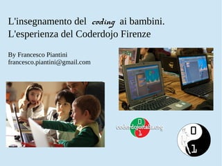 Presentazione coderdojo v. 2 | ODP | Programming Languages | Computing
