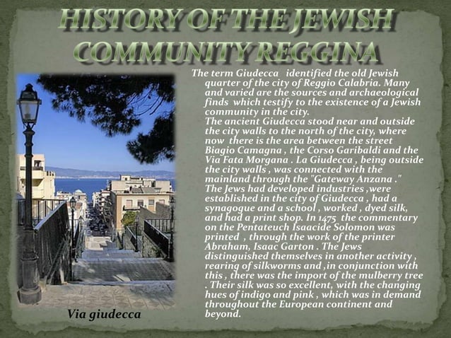 Jewish community in Calabria | PPT
