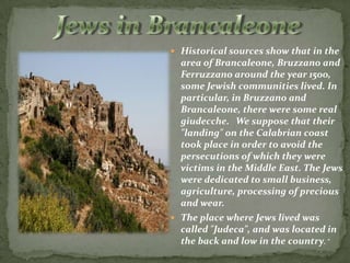 Jewish community in Calabria | PPT