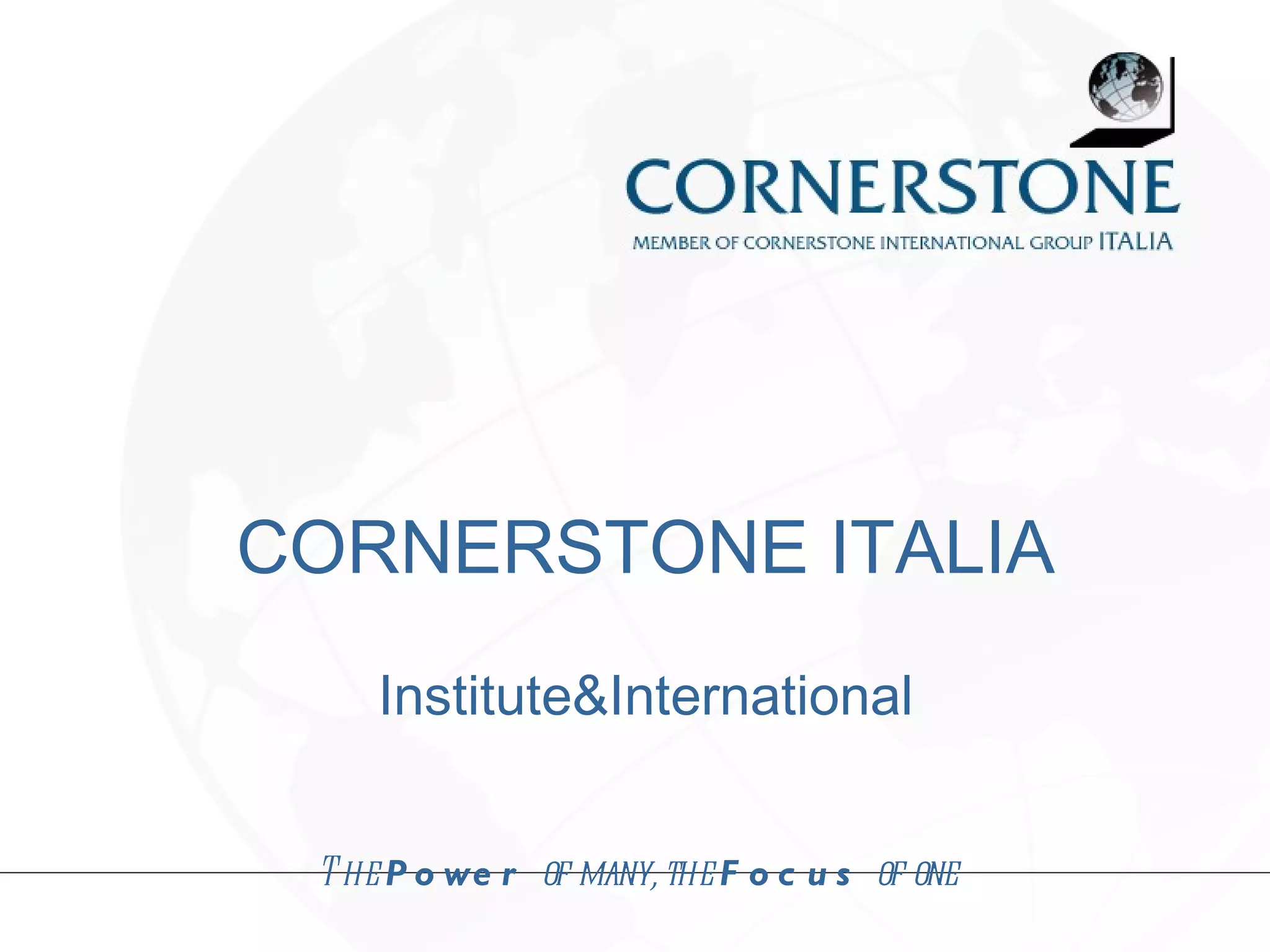 Presentazione Cornerstone | PPT | Human Resources | Business