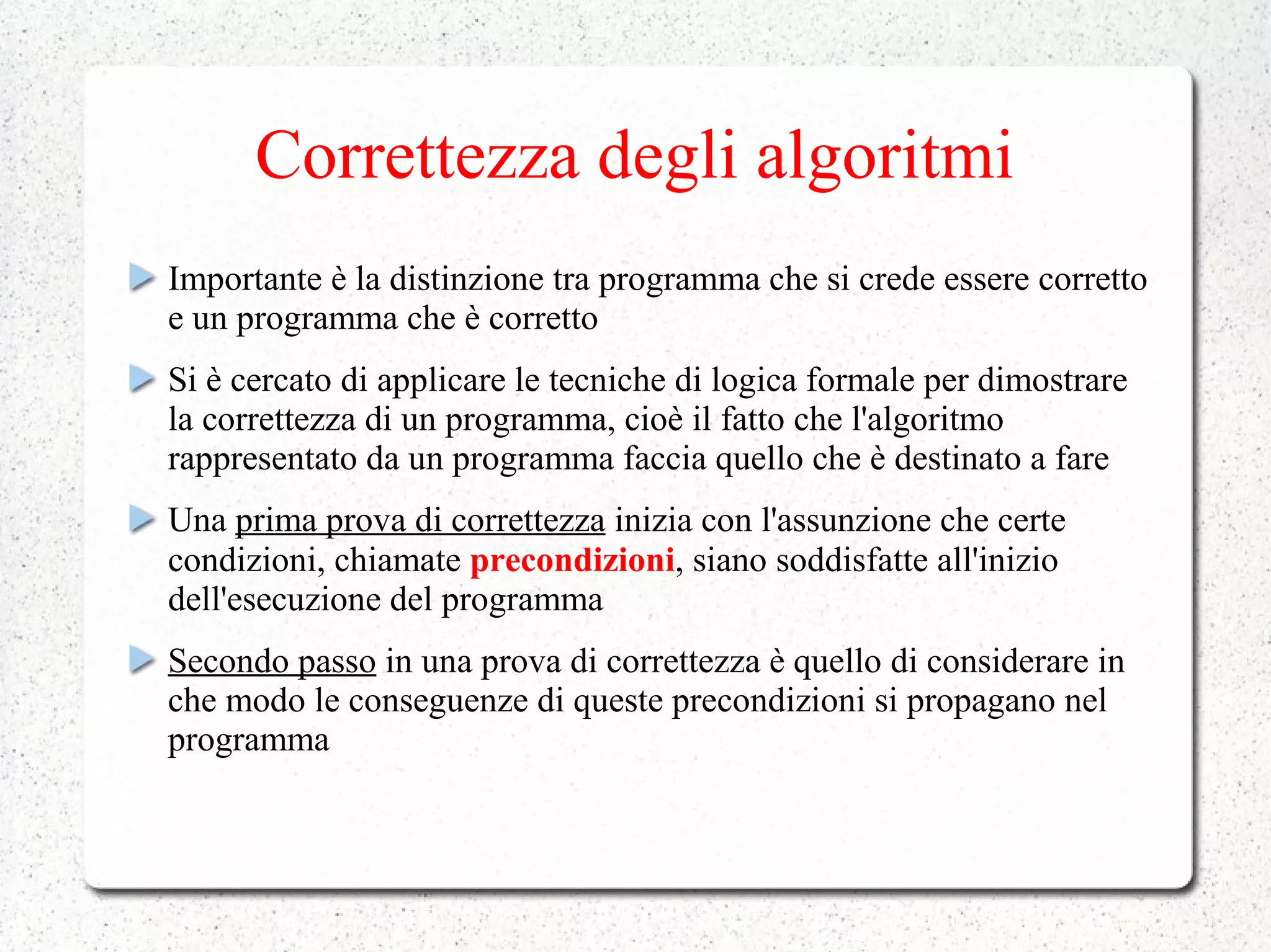 Presentazione corretta algoritmi | PDF