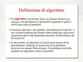 Presentazione corretta algoritmi | PDF