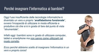 Presentazione Corsi di Informatica di Base per bambini | PDF