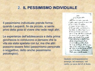 Giacomo Leopardi: le fasi del pessimismo | PPTX