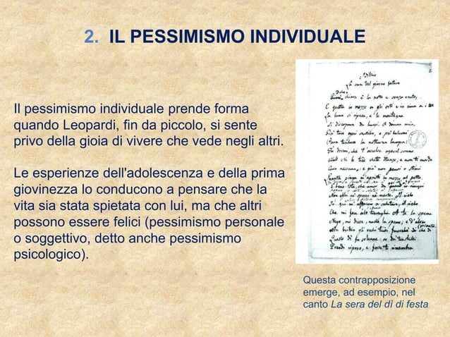 Giacomo Leopardi: le fasi del pessimismo | PPTX