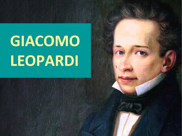 Presentazione Giacomo Leopardi | ODP | Poetry | Books and Literature
