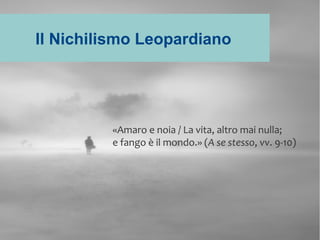 Presentazione Giacomo Leopardi | ODP