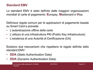 La sicurezza delle applicazioni di Mobile Payment_Paolo Di Rollo | PPT