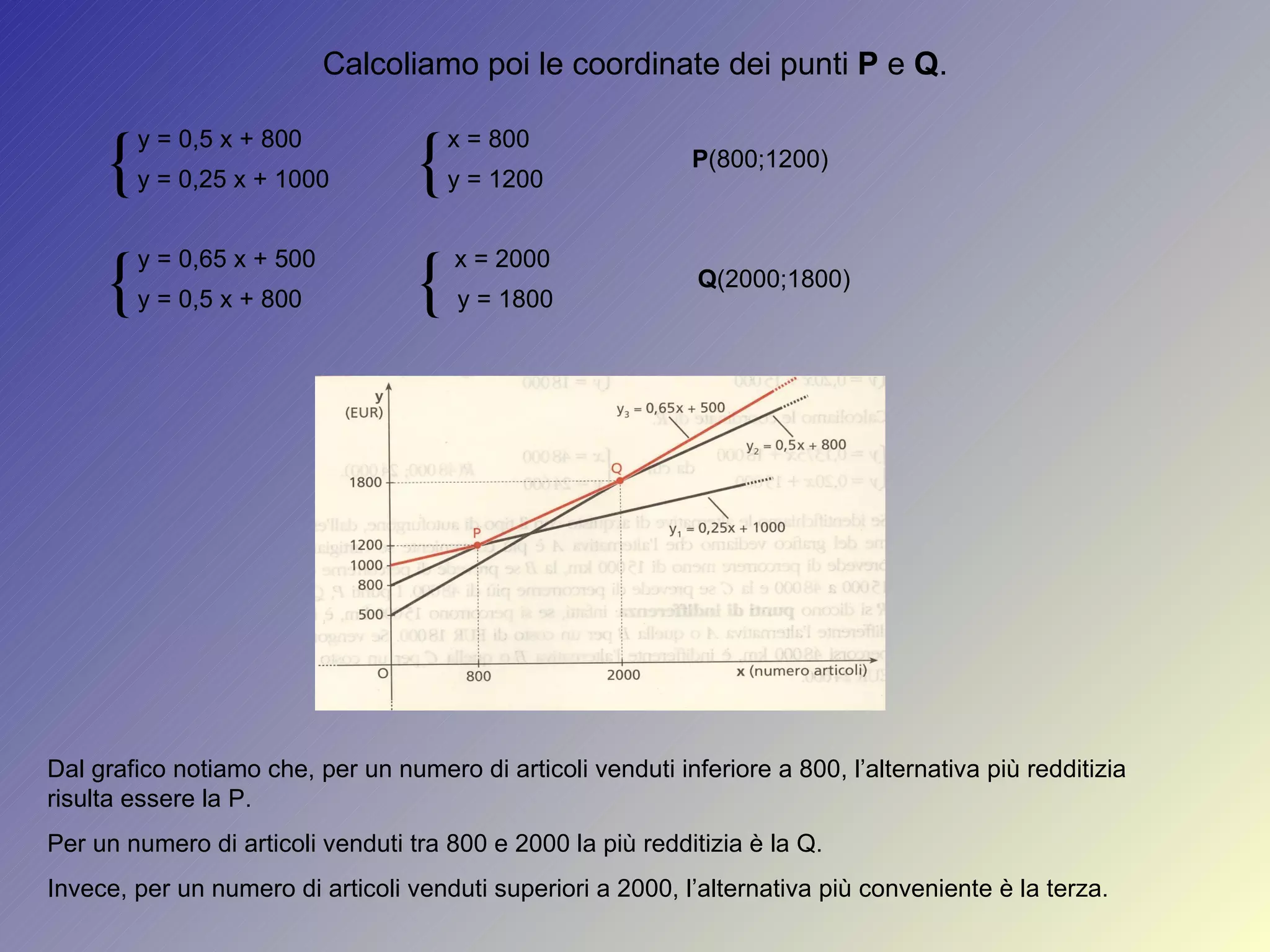 Problemi di scelta nel caso continuo | PPT