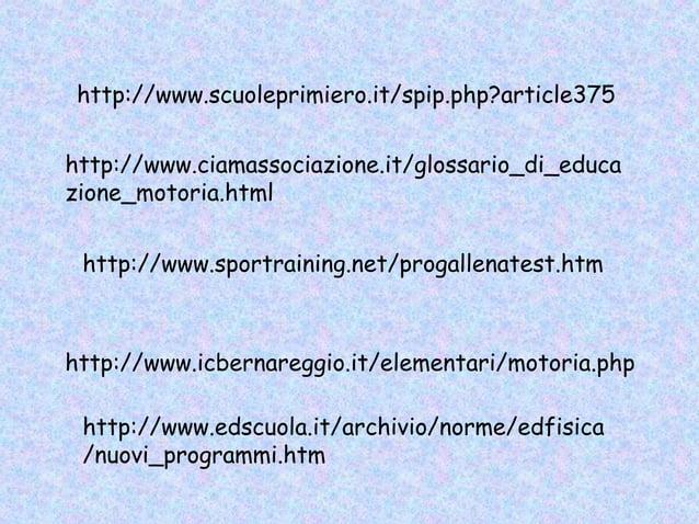 Presentazione ed. motoria (1) | PPT
