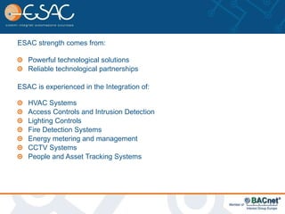 (EN) Italian system integrator: ESAC srl (Torino) | PPT