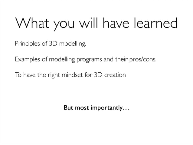Introduction to 3D Modelling | PDF | 3-D Graphics | Computer Software ...