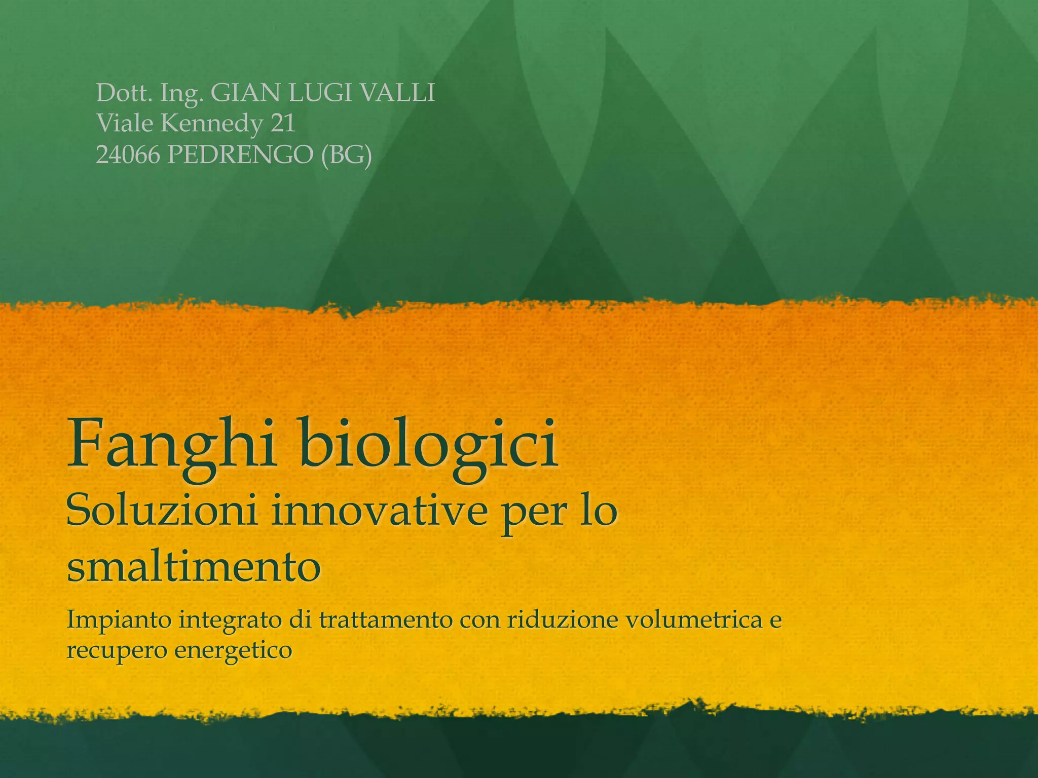 Presentazione fanghi | PDF