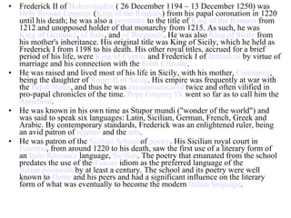 Presentazione Federico Ii | PPT