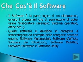 Presentazione Software Applicativo. | PPTX