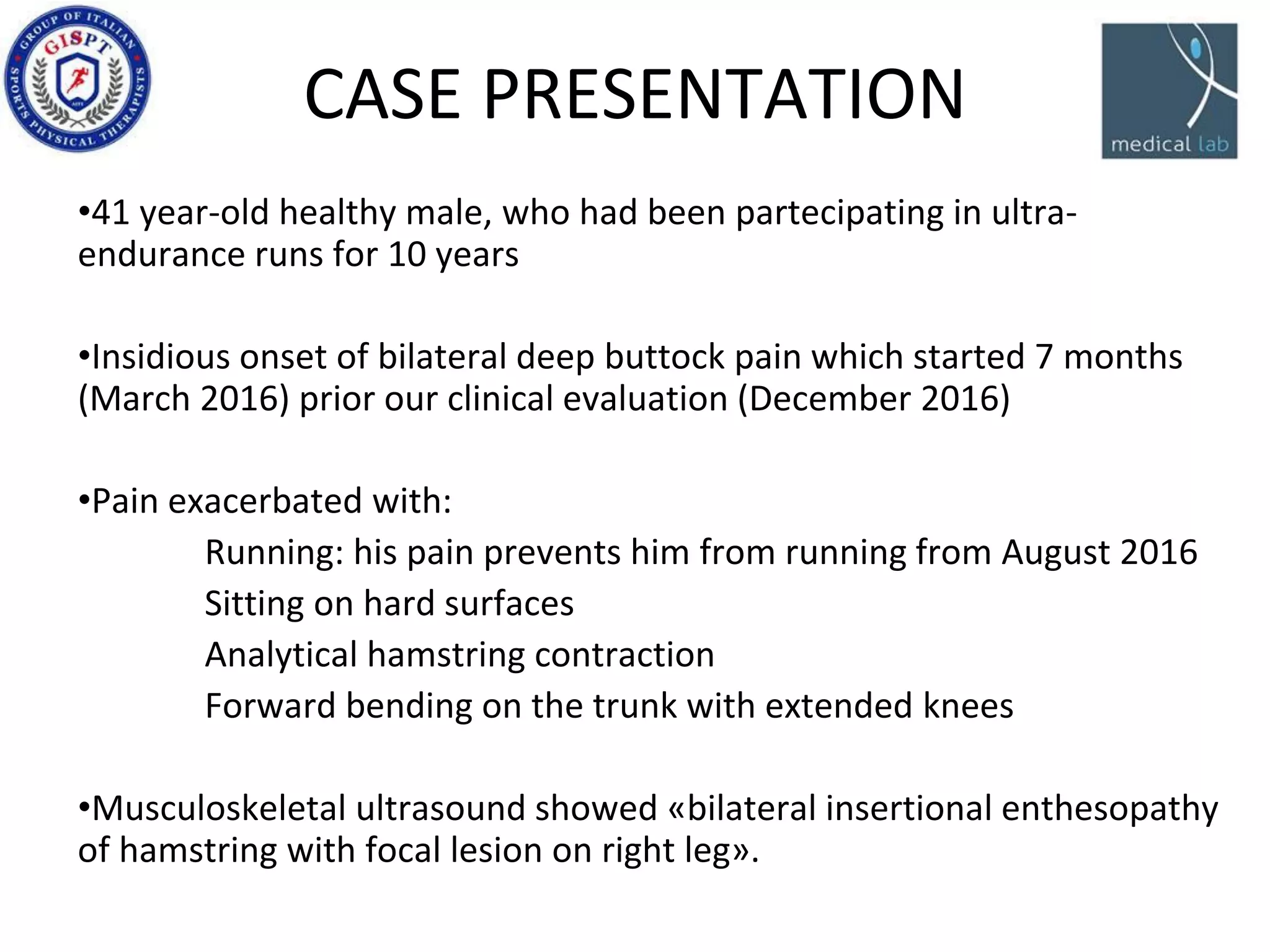 BILATERAL PROXIMAL HAMSTRING TENDINOPATHY IN ULTRAMARATHON RUNNER | PDF
