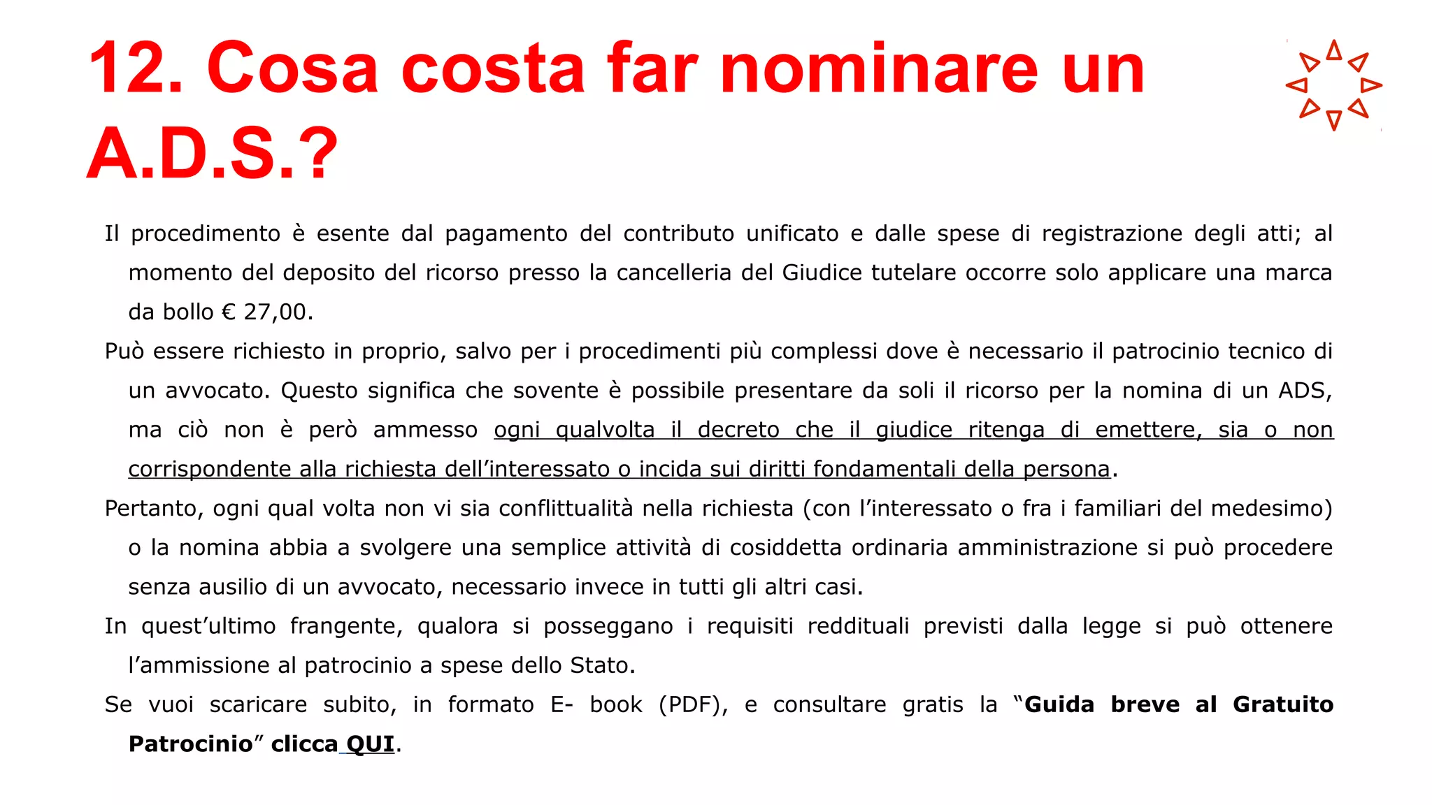 Guida minima all'amministratore di sostegno - slides | ODP