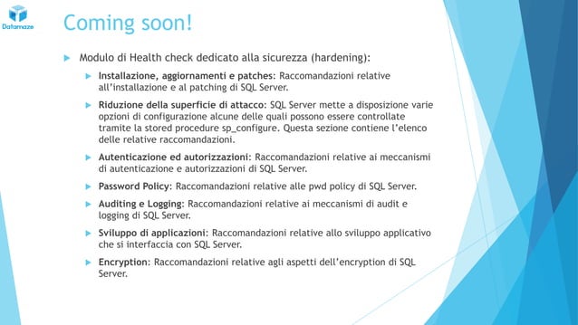 SQL Server Health Check: le slide del webinar | PPT