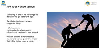 how to be a great mentor | PPT