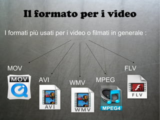 Presentazione informatica , i video | PPT