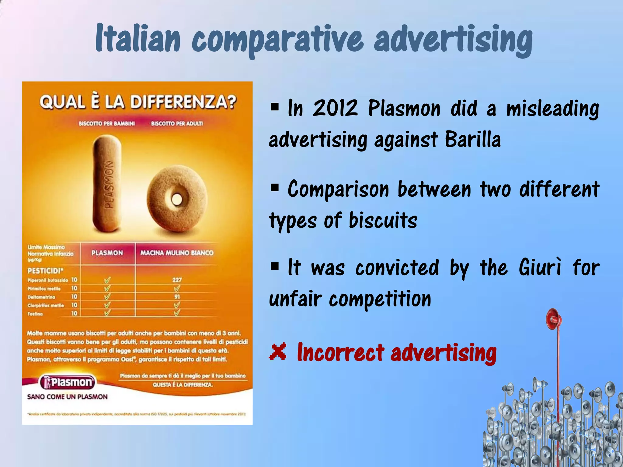 Presentazione "The comparative advertising" | PPT