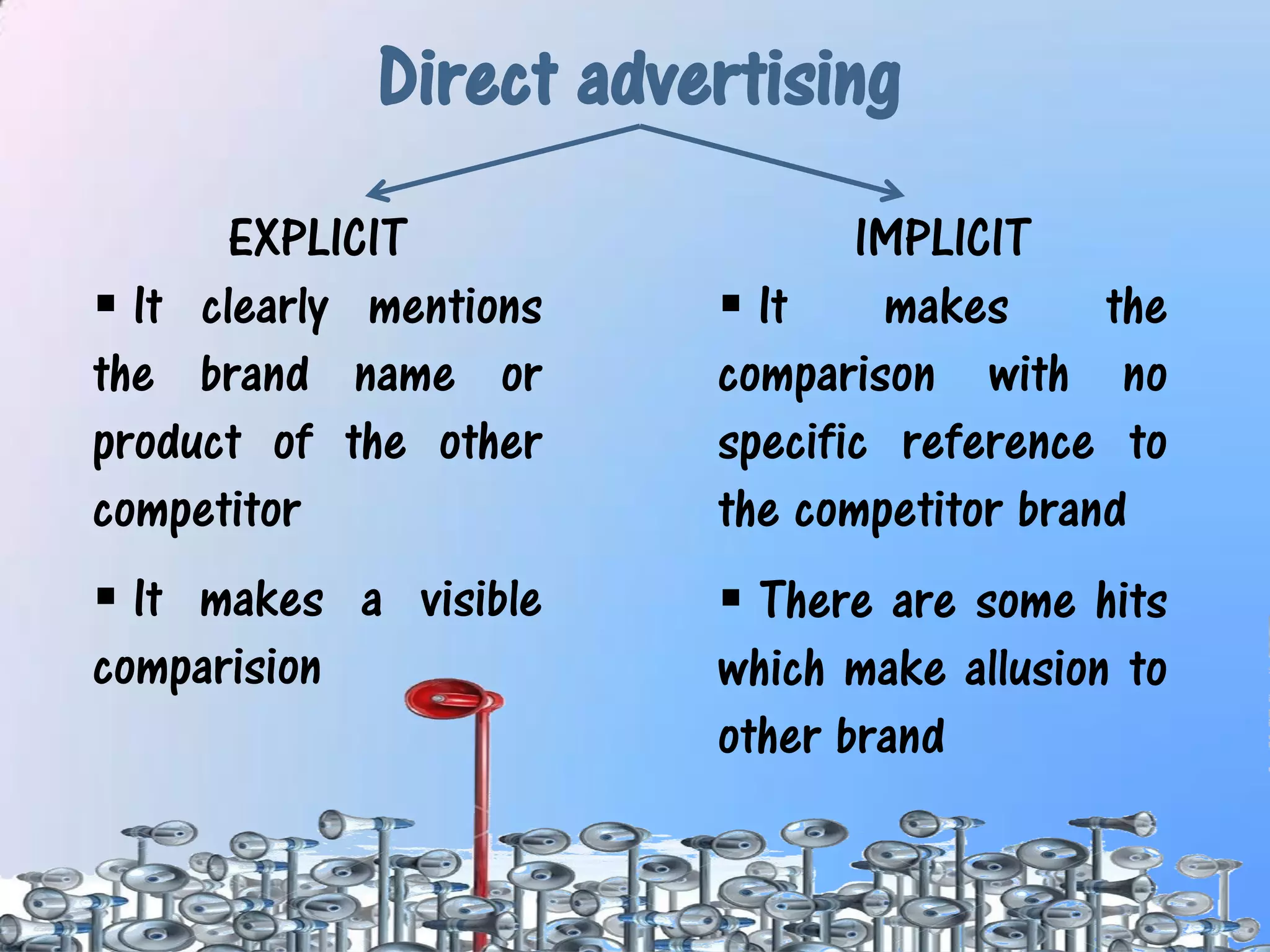 Presentazione "The comparative advertising" | PPT