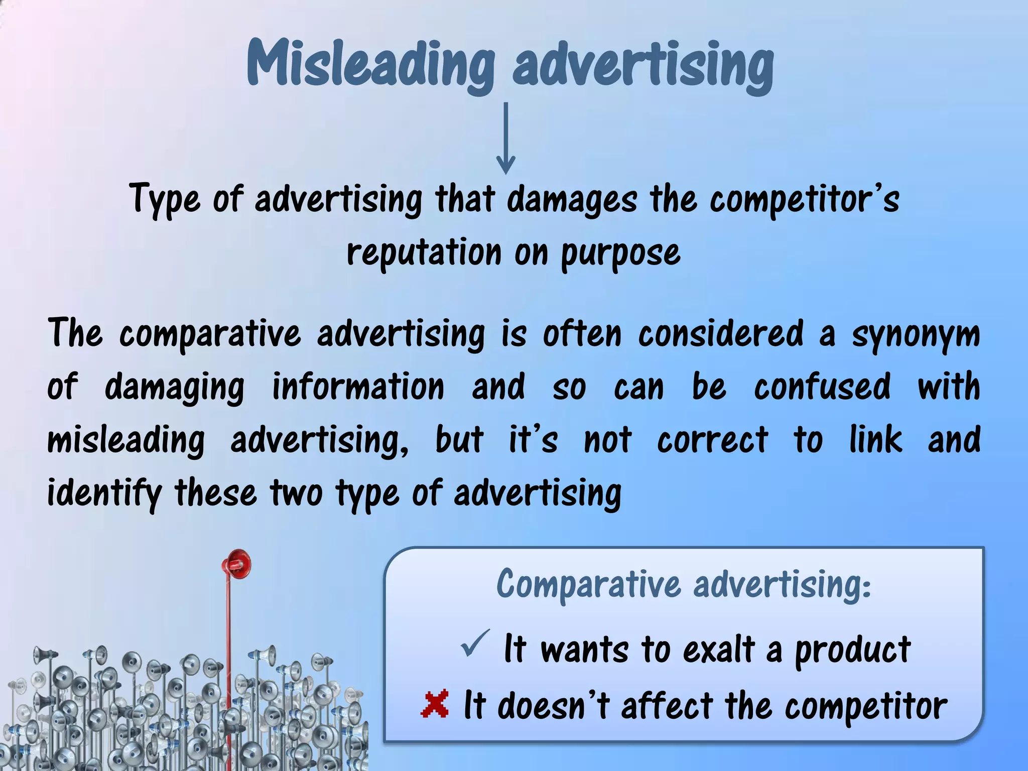 Presentazione "The comparative advertising" | PPT