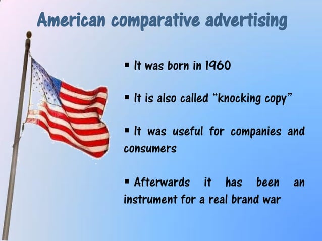 Presentazione "The comparative advertising" | PPT
