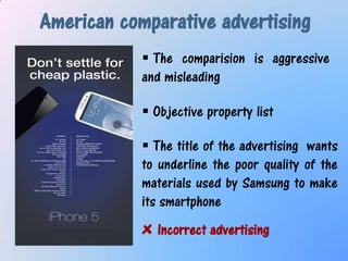 Presentazione "The comparative advertising" | PPT