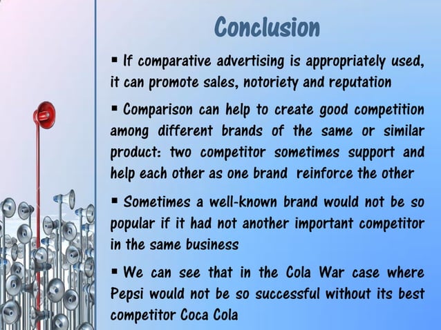 Presentazione "The comparative advertising" | PPT