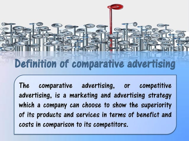 Presentazione "The comparative advertising" | PPT