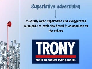 Presentazione "The comparative advertising" | PPT