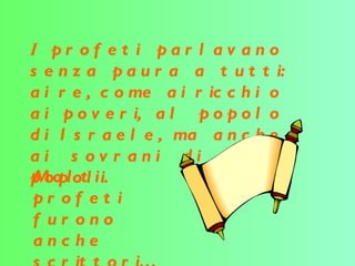 Presentazione i profeti | PPT