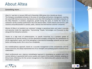 Altea Company Profile | PDF