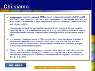 Presentazione istituzionale COMSEC | PDF | Business | Business and Finance