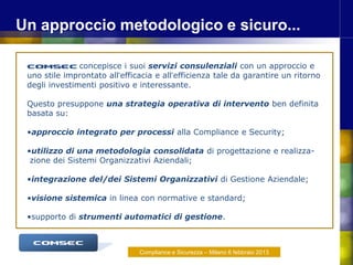 Presentazione istituzionale COMSEC | PDF | Business | Business and Finance