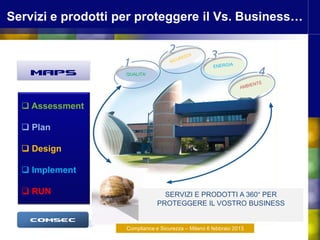 Presentazione istituzionale COMSEC | PDF | Business | Business and Finance