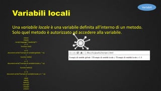 Presentazione JavaScript | PPT