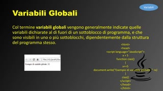 Presentazione JavaScript | PPT